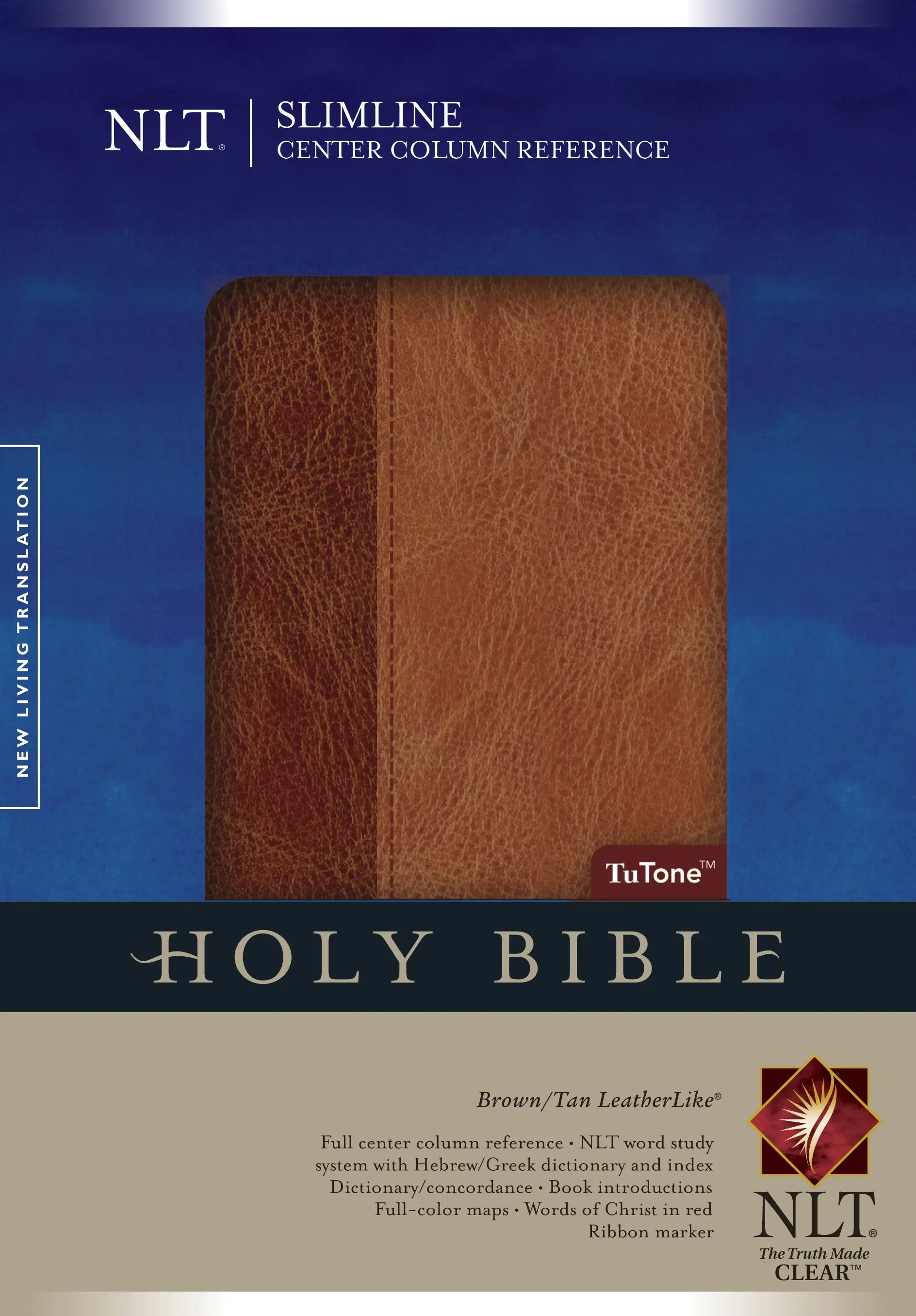 Slimline Center Column Reference Bible NLT - Tyndale