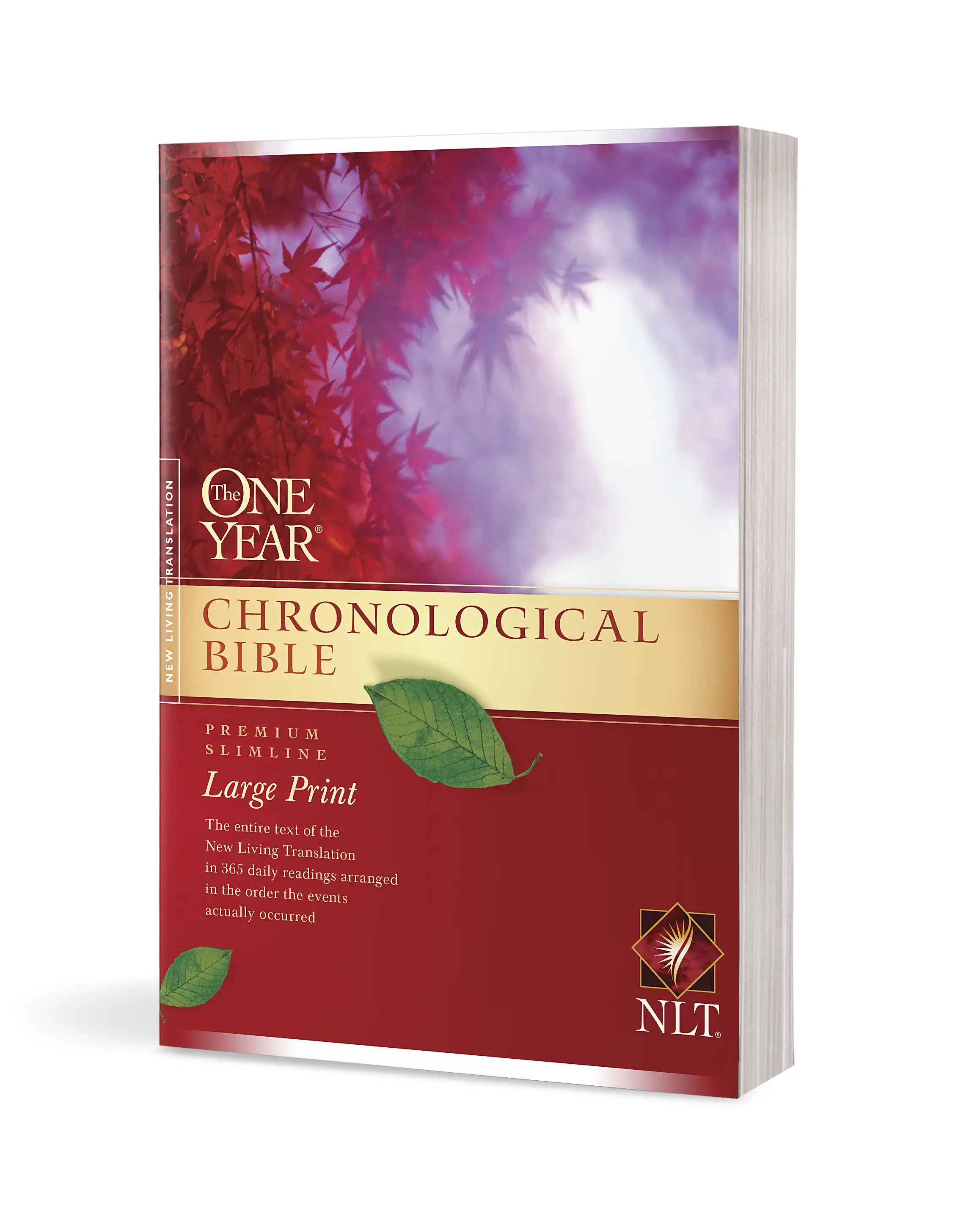 The One Year Chronological Bible NLT, Premium Slimline Large Print ...